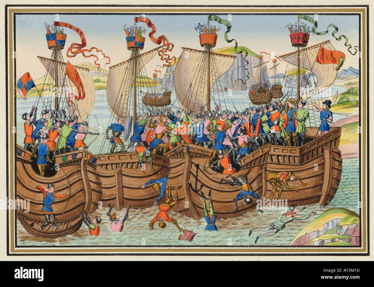 14th Century Ships Stock Photo - Alamy