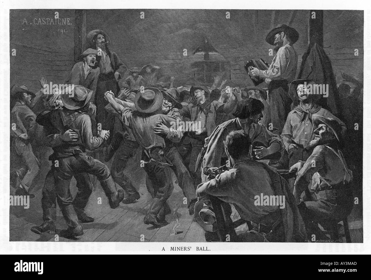 Party Gold Miners 1849 Stock Photo - Alamy