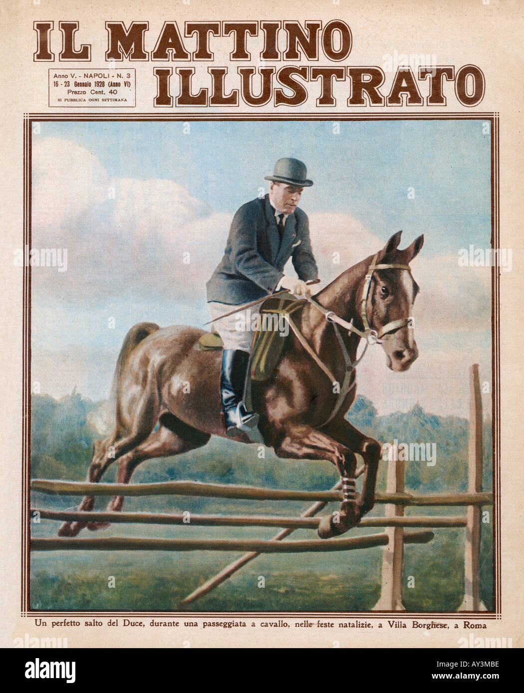 Mussolini horse hi-res stock photography and images - Alamy