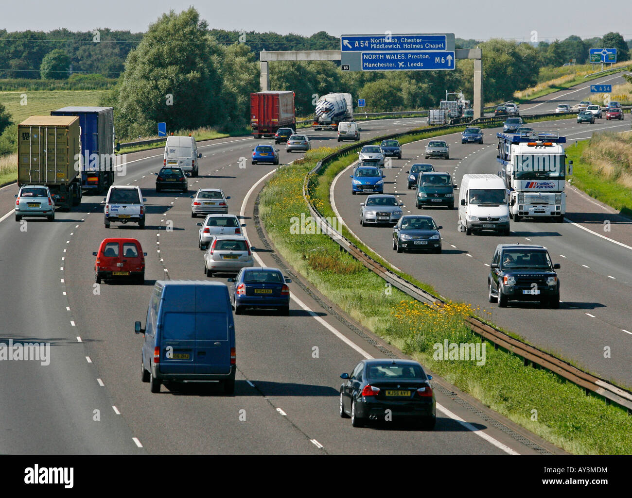 M6 motorway busy hi-res stock photography and images - Alamy