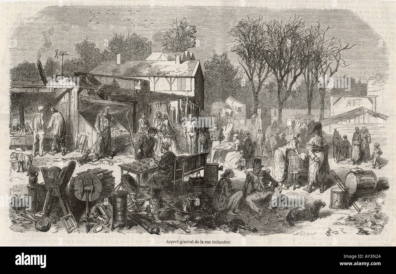 Paris Slum Scene Stock Photo - Alamy