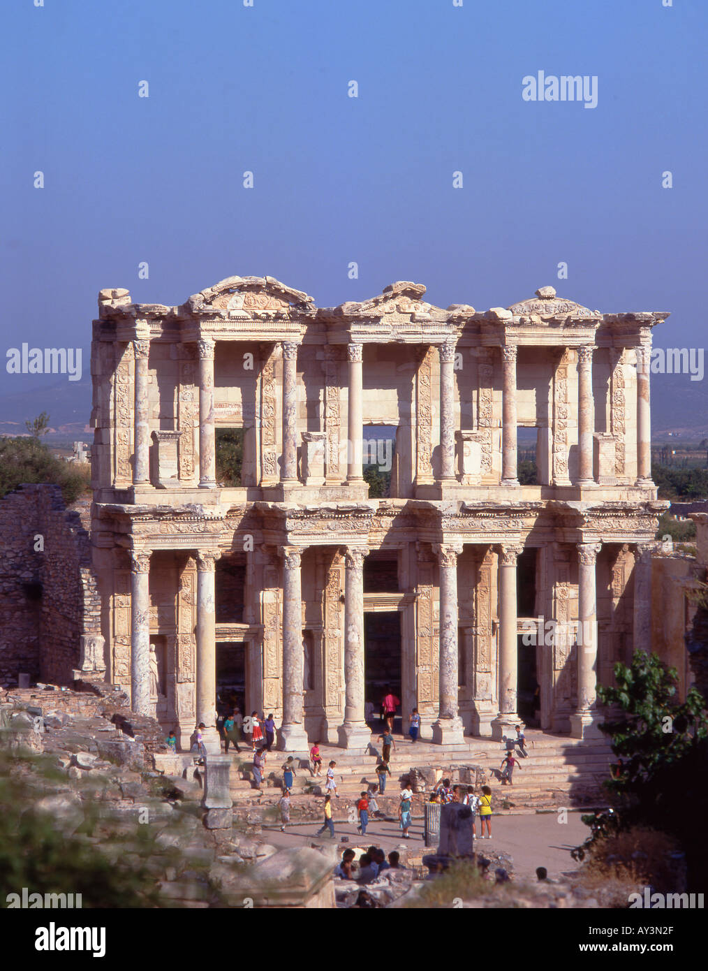 Turkey Ephesus Library of Celsus Stock Photo - Alamy