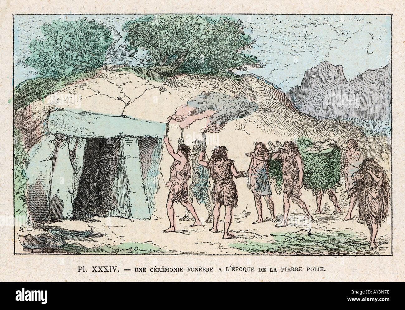 Stone Age Funeral Ceremony High Resolution Stock Photography and Images ...