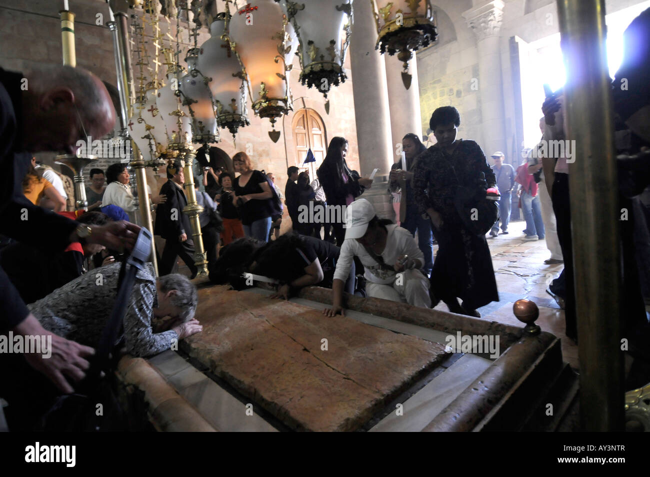 Stone Of unction Holy sepulchre ,Jerusalem Stock Photo - Alamy