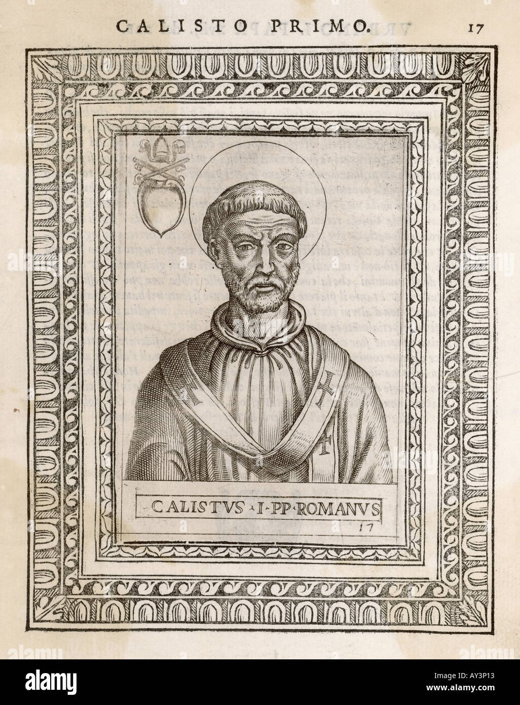 Pope Callistus I Stock Photo - Alamy