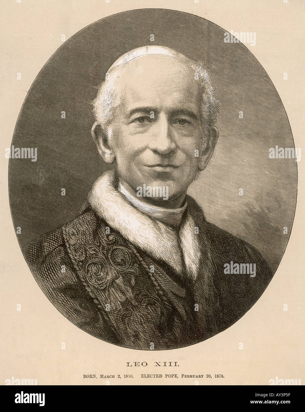 Pope Leo Xiii Stock Photo - Alamy