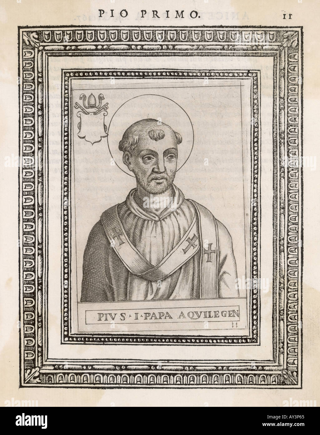 Pope Pius I Stock Photo - Alamy
