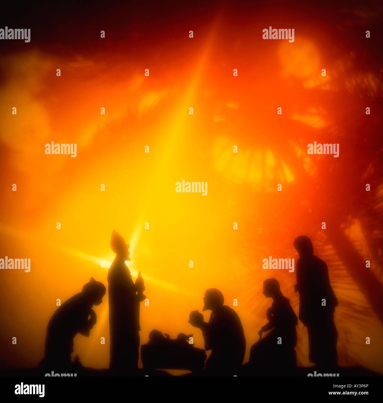 The Three Wise Men offering gifts of gold frankincense myrrh to the new ...