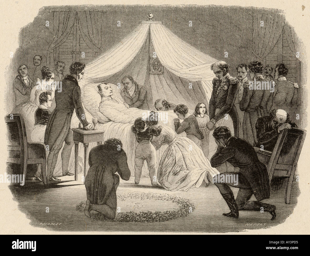 Napoleon on his deathbed hi-res stock photography and images - Alamy