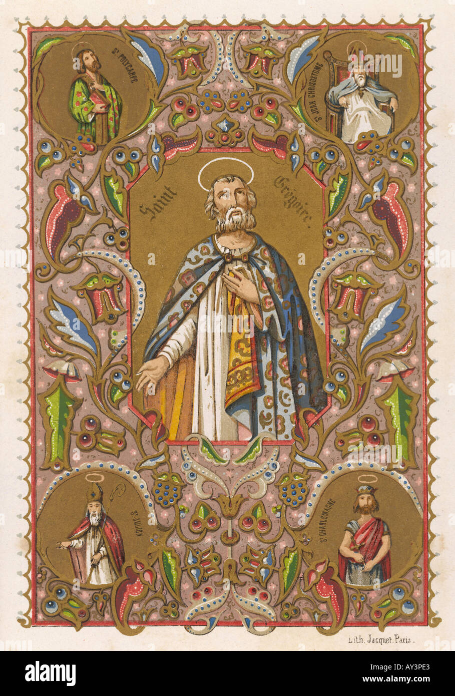 Pope gregorius saint gregory great hi-res stock photography and images ...