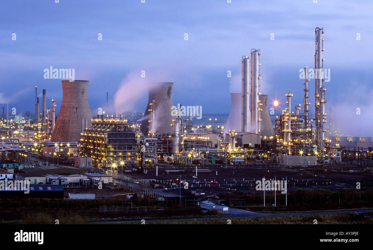 Petrochemicals Plant, Grangemouth, Falkirk, Scotland, UK Stock Photo ...