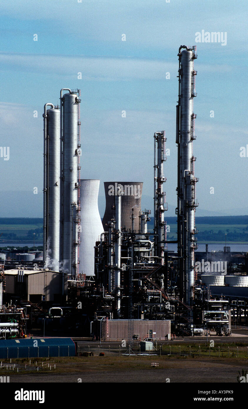 Petrochemicals Plant, Grangemouth, Falkirk, Scotland, UK Stock Photo ...