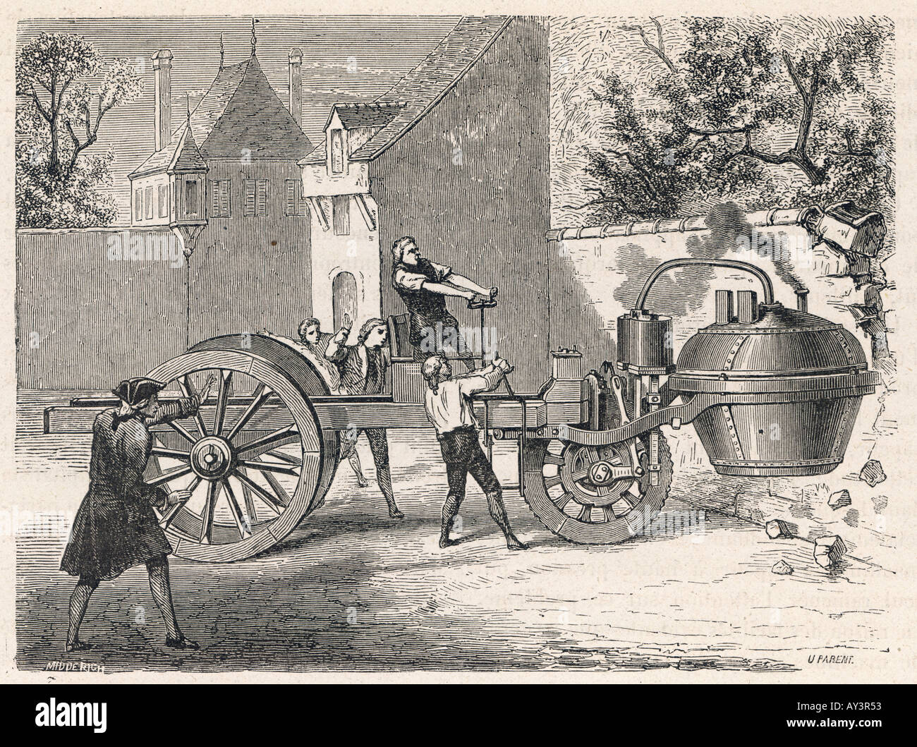 Cugnot's steam carriage hi-res stock photography and images - Alamy