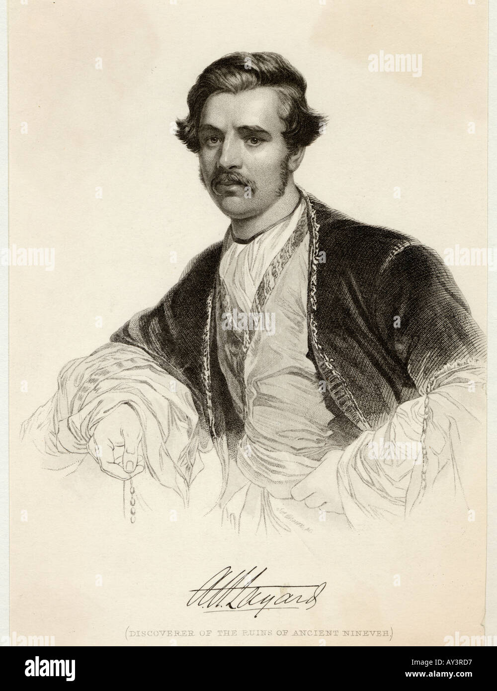 Austen Henry Layard Stock Photo - Alamy