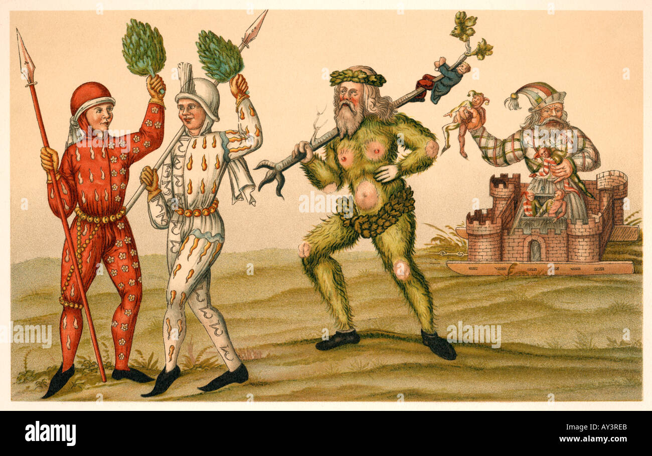 German Wild Man Stock Photo - Alamy