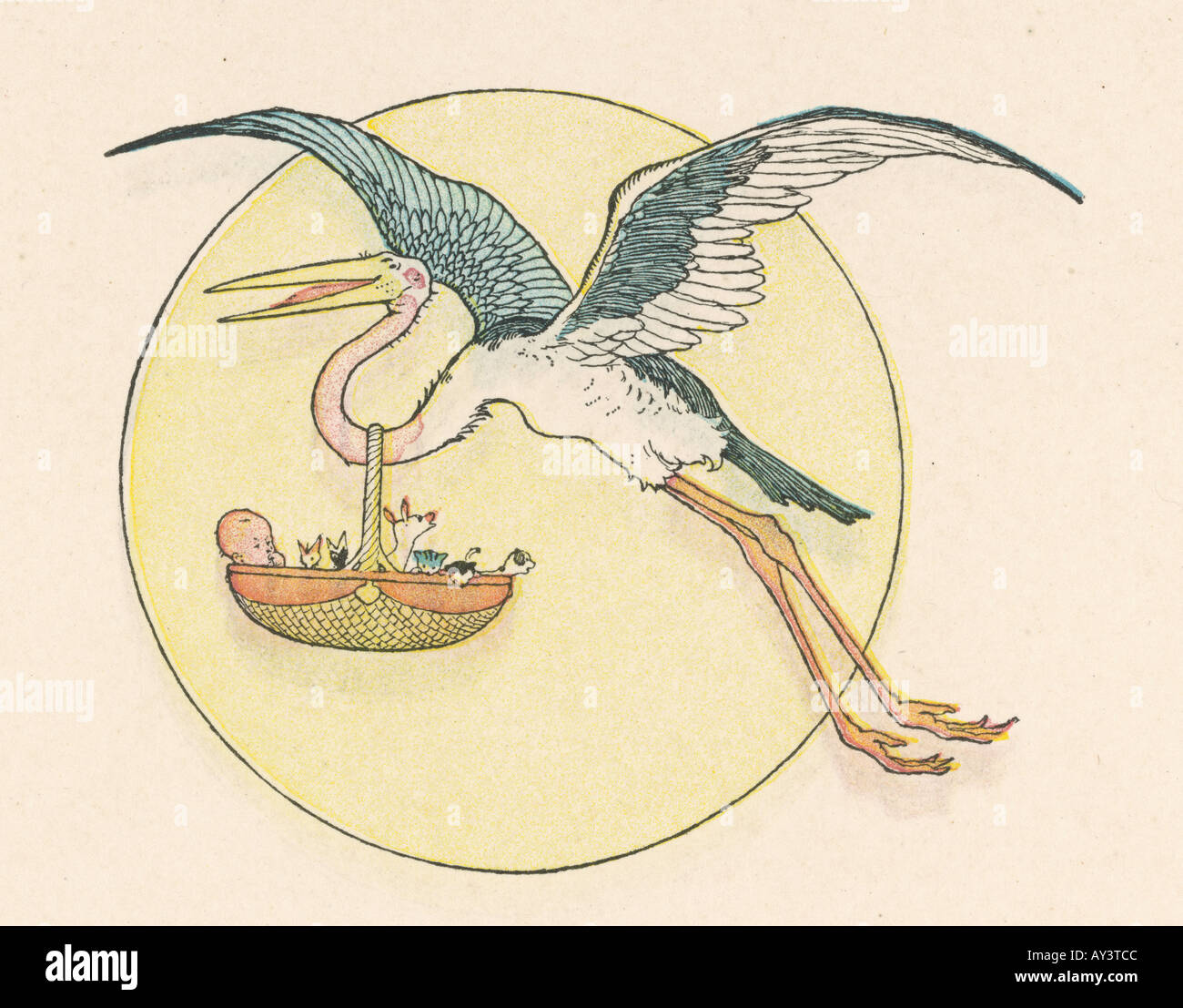 Stork Baby Noah`s Ark Stock Photo - Alamy