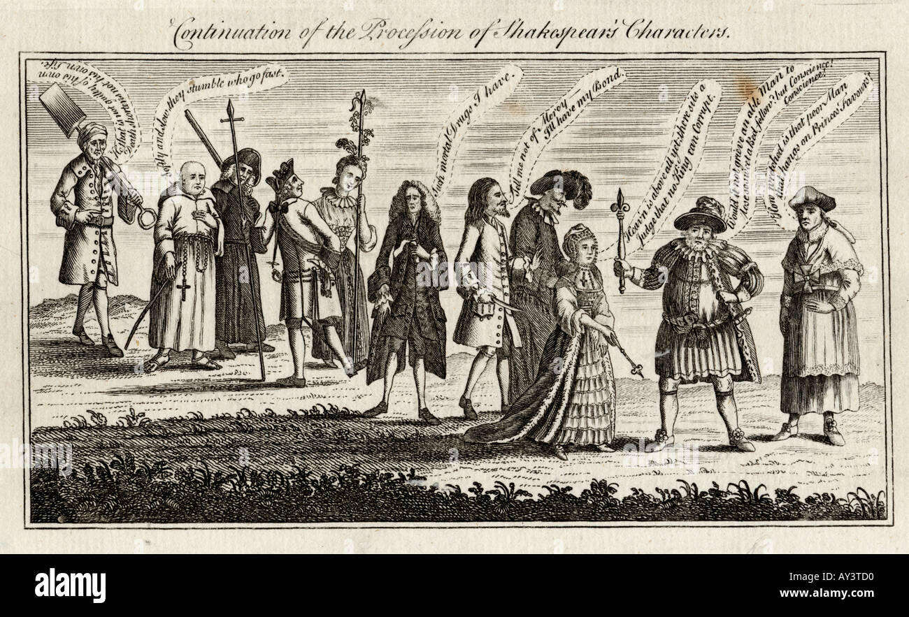 Shakespeare Jubilee 1769 Stock Photo - Alamy