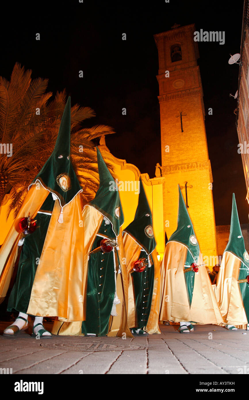 Scenes from the traditional Easter Christian processions in Valencia ...