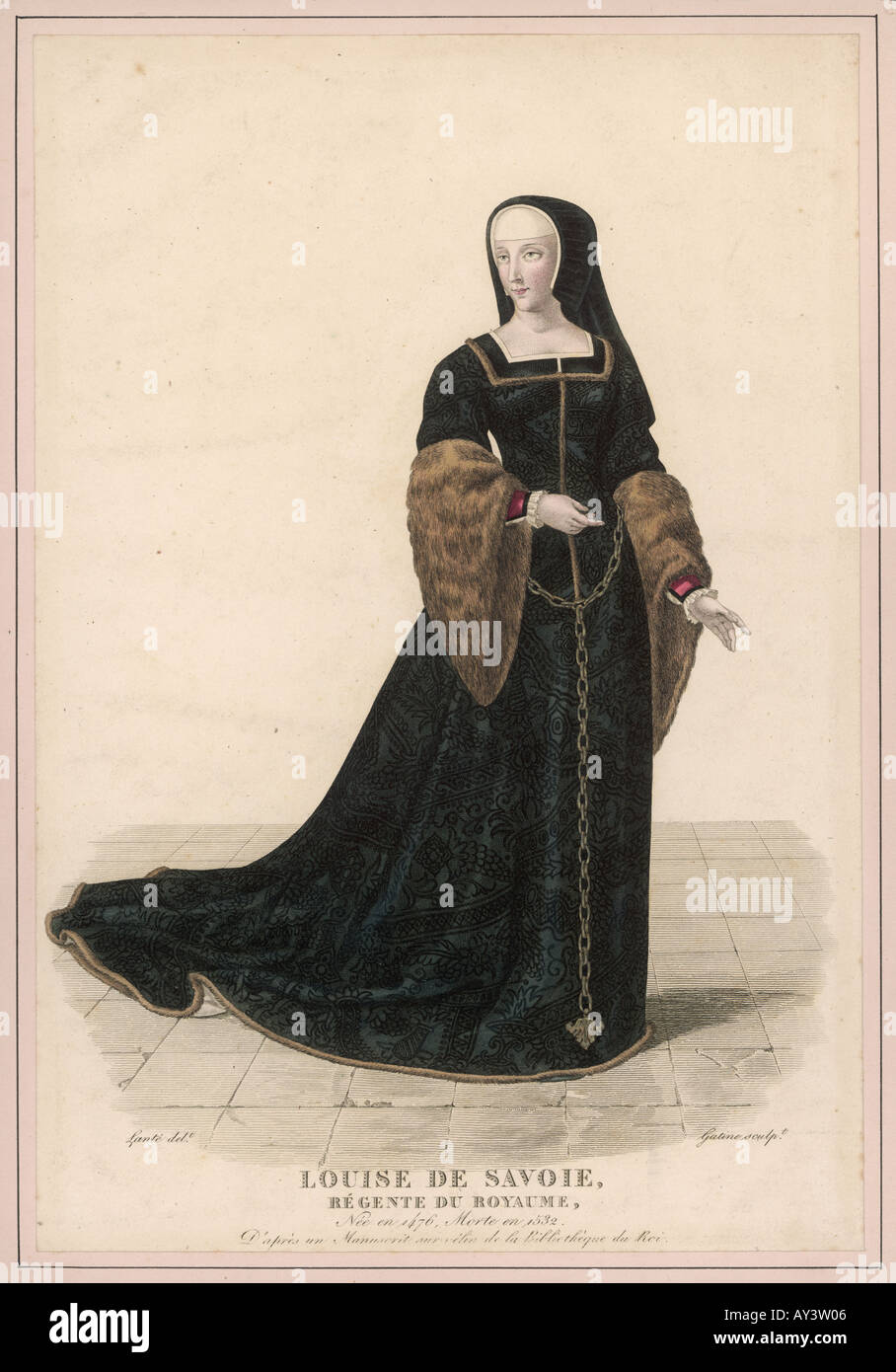 Costume Women 1500 Stock Photo - Alamy