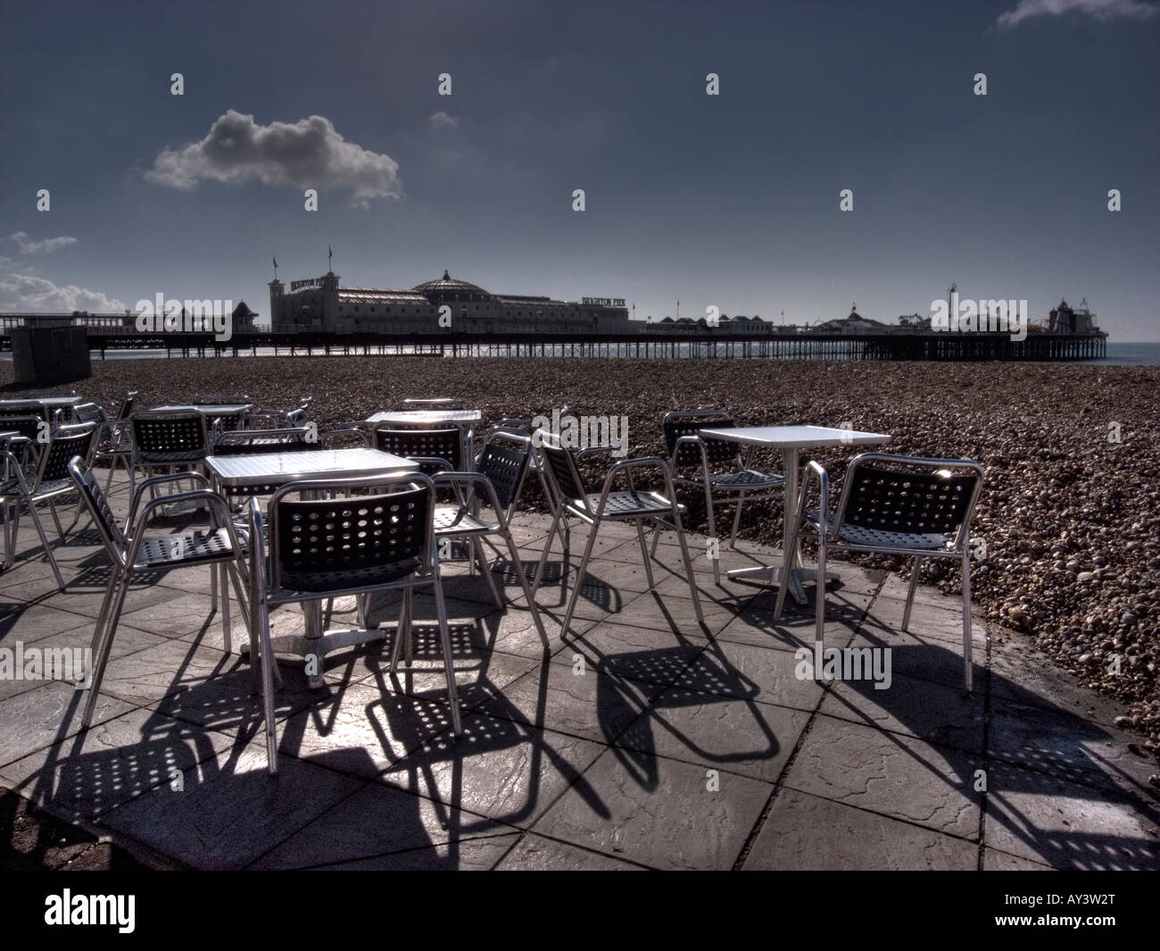 Brighton seafront view hi-res stock photography and images - Alamy