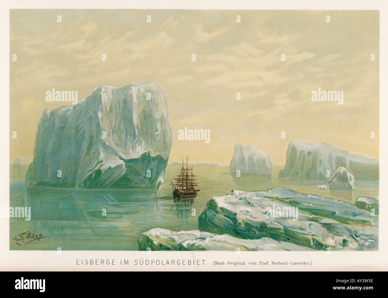 Antarctic Iceberg 1895 Stock Photo - Alamy