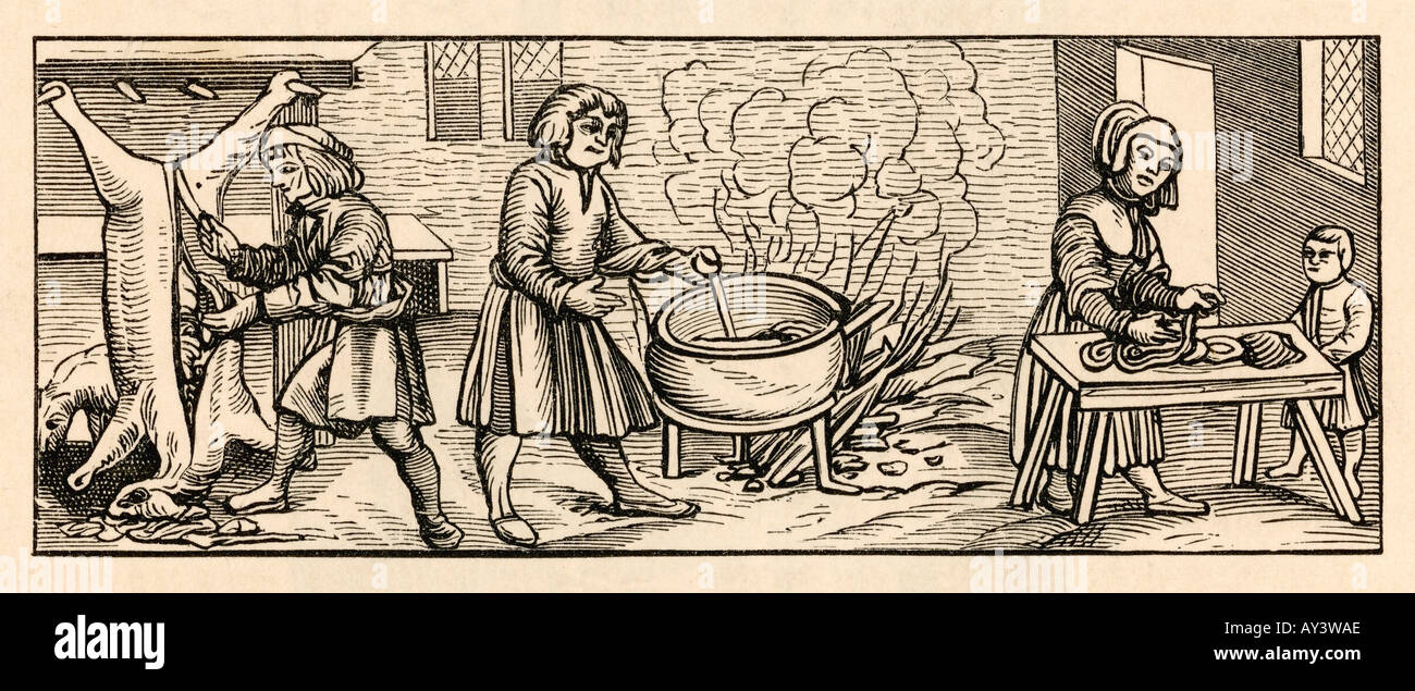 16th Century Kitchen Stock Photo - Alamy