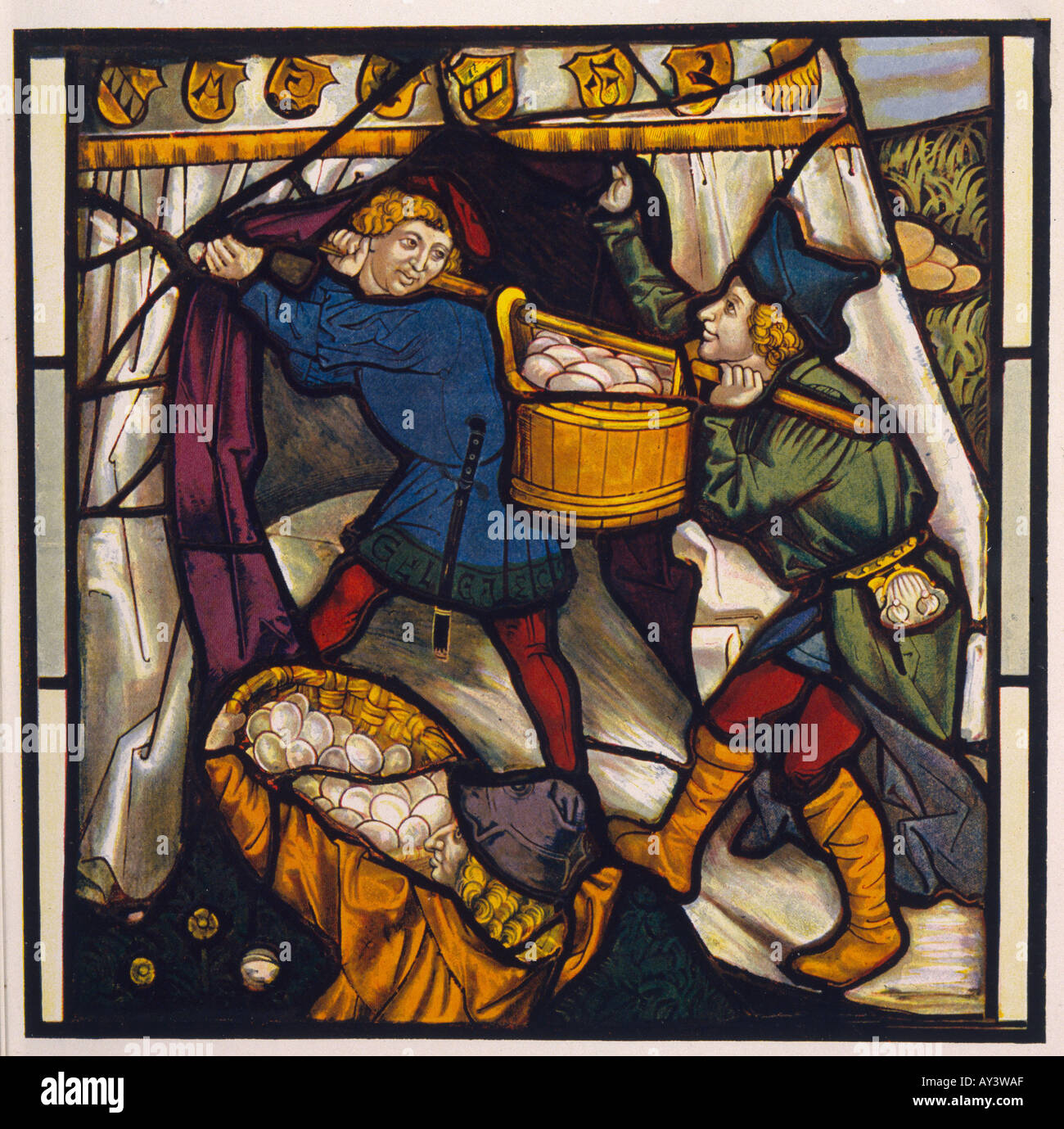 Two men carrying a load hi-res stock photography and images - Alamy