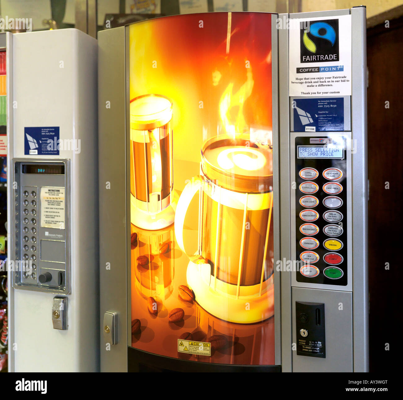 Fairtrade Vending Machine Stock Photo - Alamy