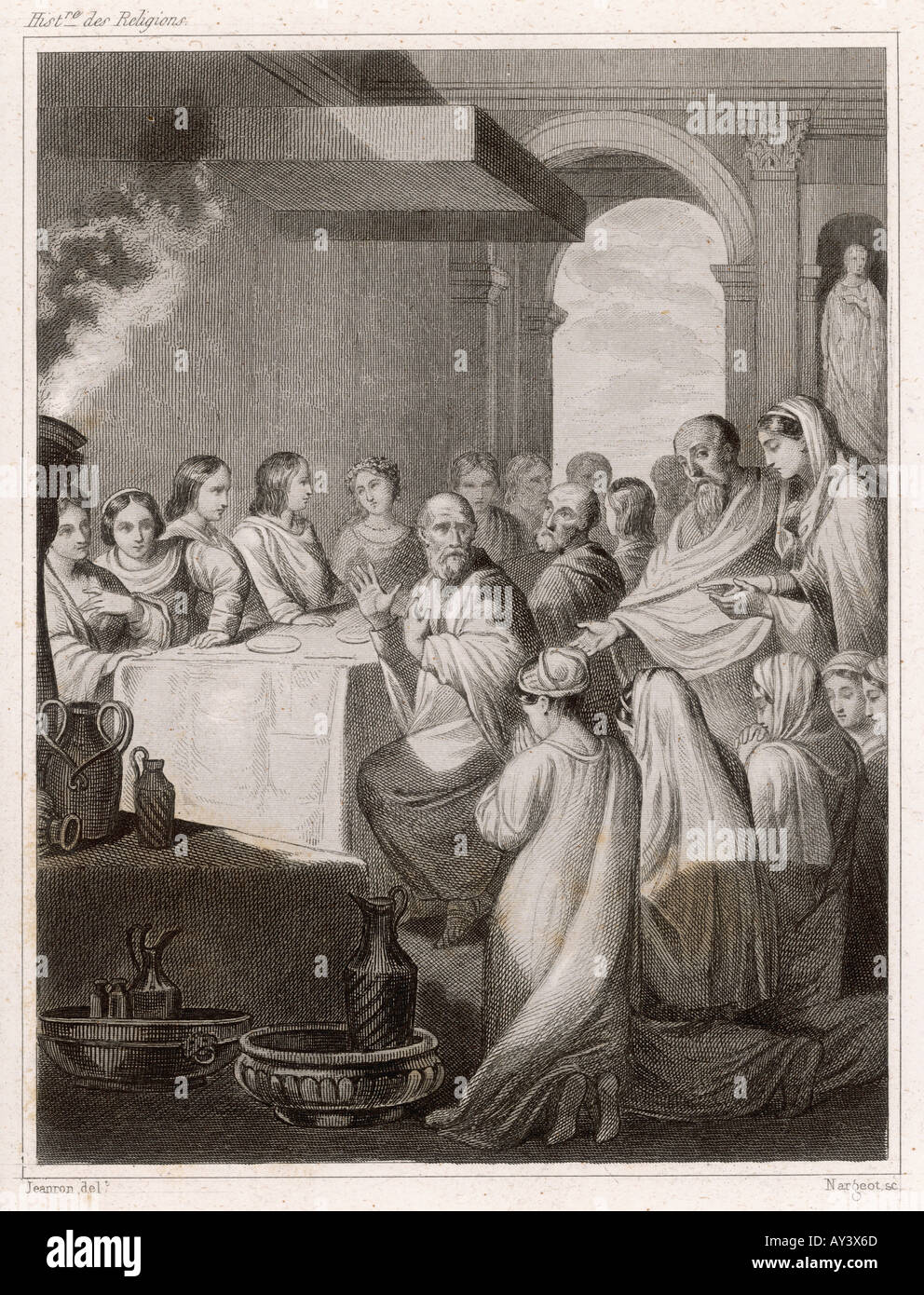 Early Christian Agape Stock Photo - Alamy