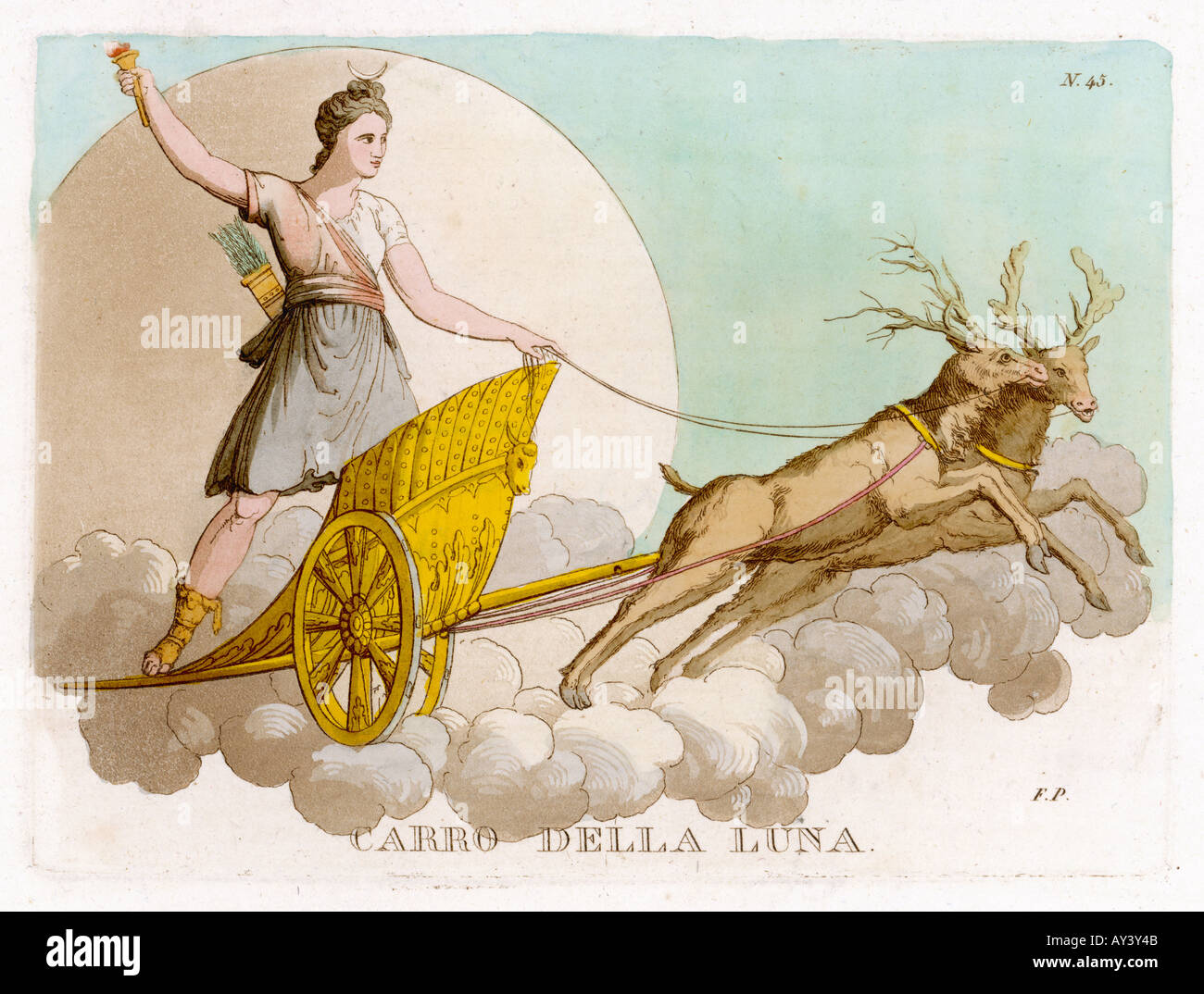 Myth Classical Myth Luna Stock Photo - Alamy
