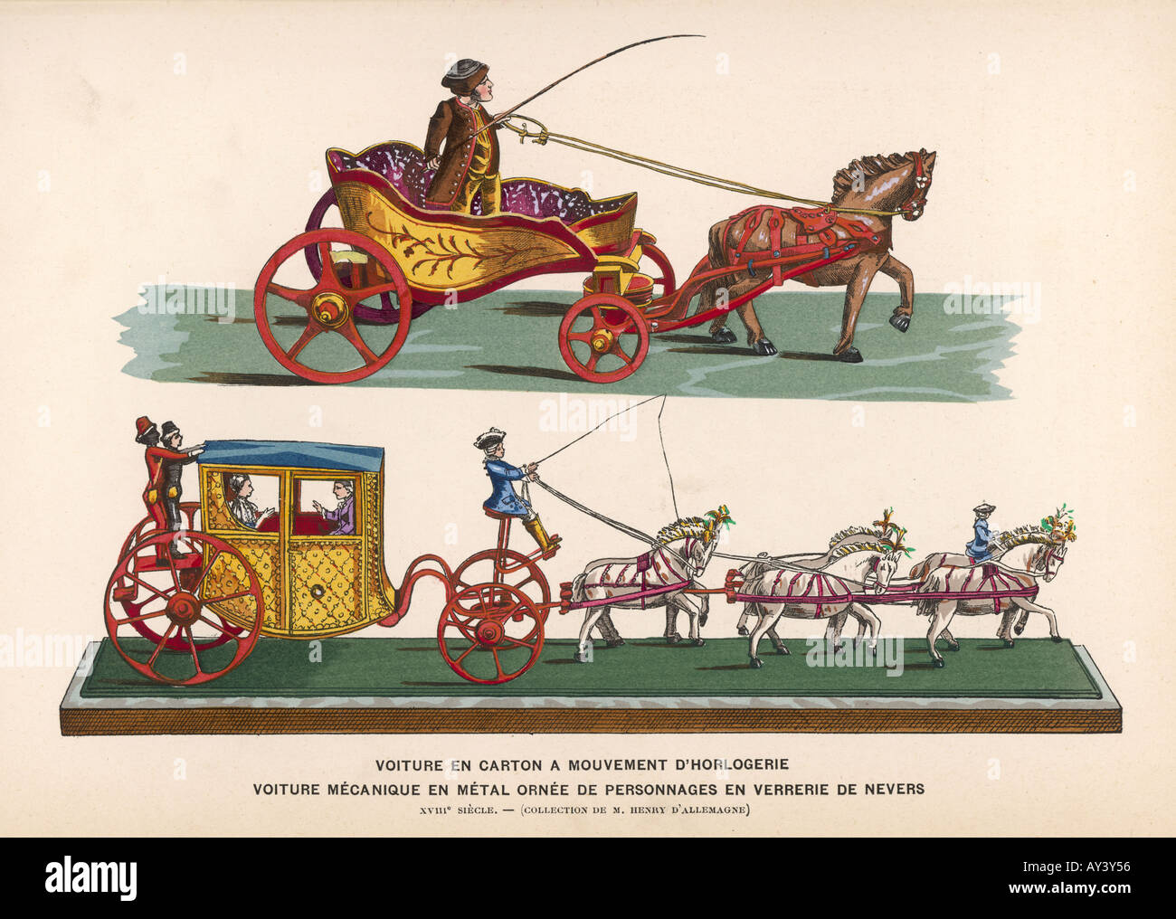 Clockwork Carriages 1900 Stock Photo - Alamy