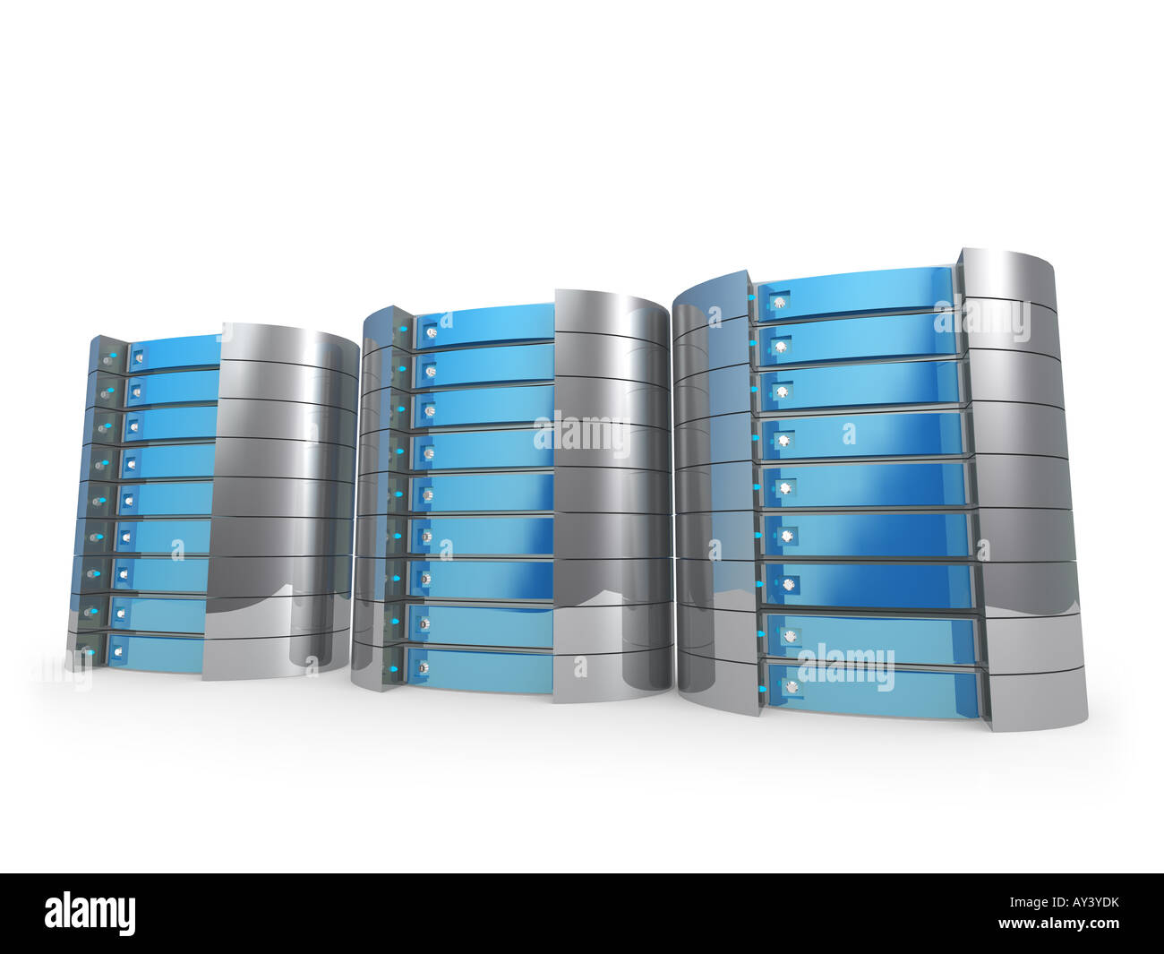 High tech server room Cut Out Stock Images & Pictures - Alamy
