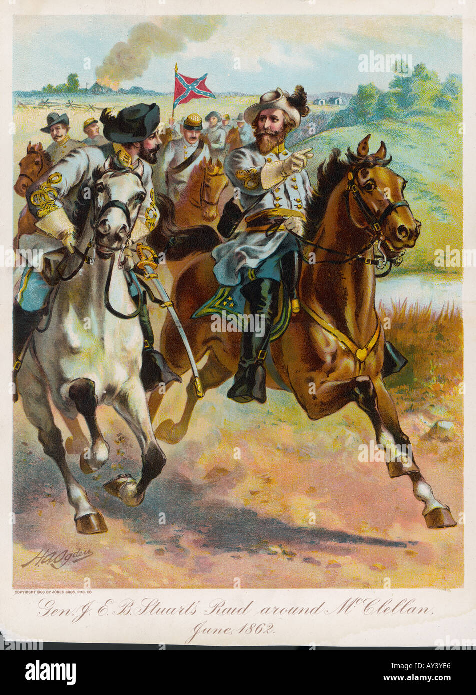 Civil War Stuarts Raid Stock Photo - Alamy