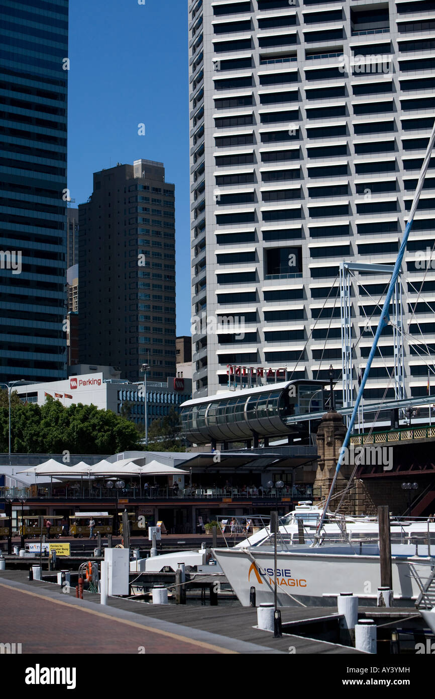 Sydney monorail darling harbour hi-res stock photography and images - Alamy