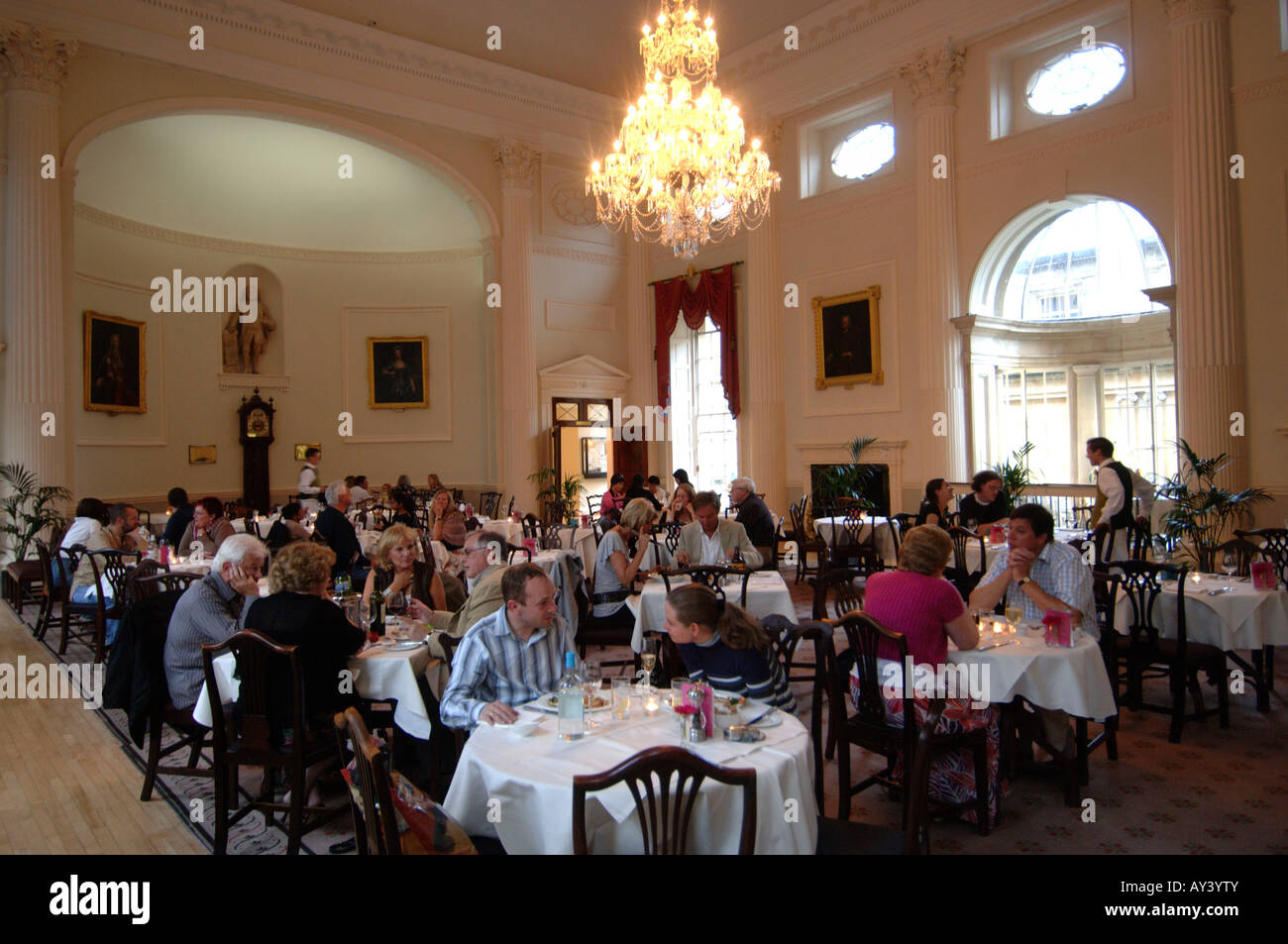 Bath roman baths pump room afternoon tea Stock Photo - Alamy