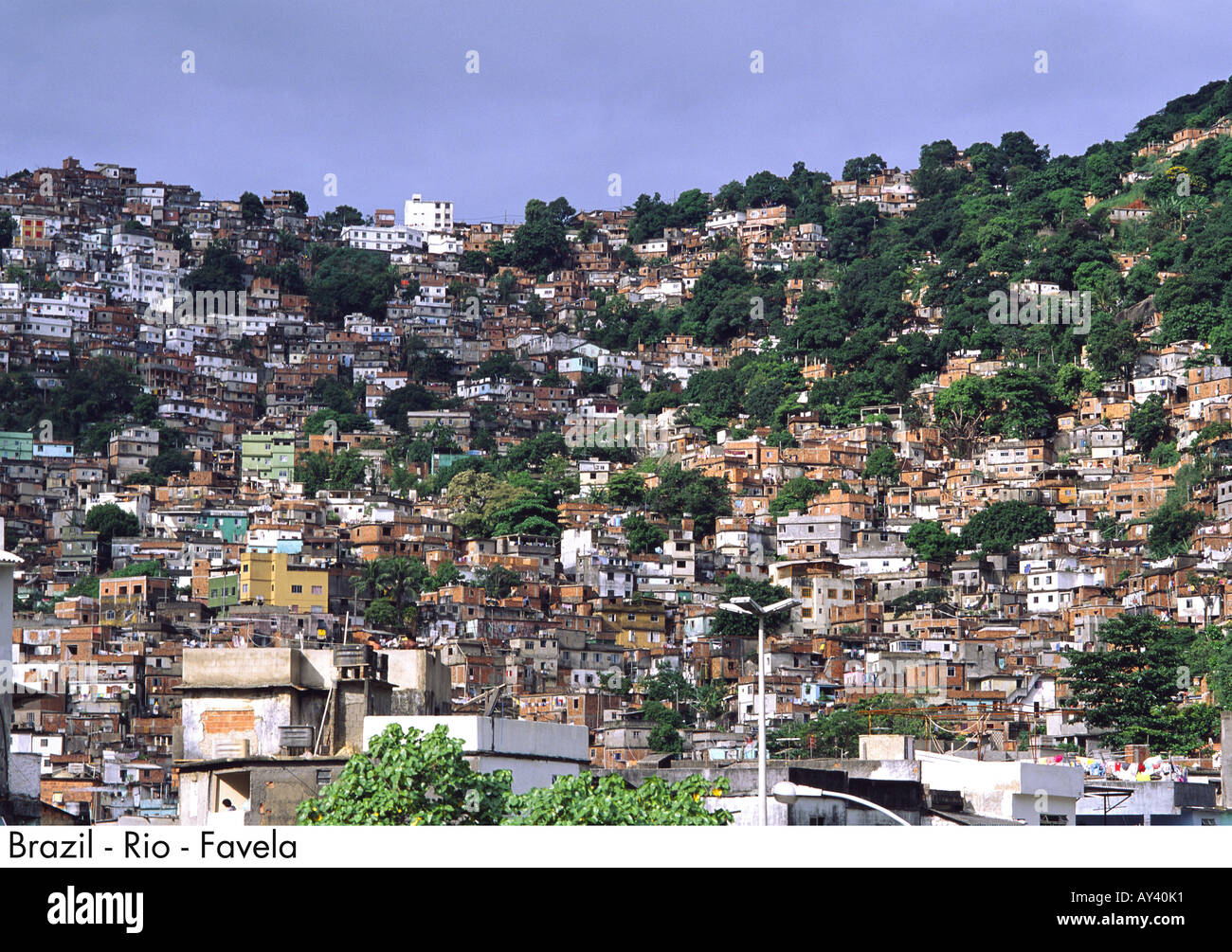 Brazil Rio Favela Stock Photo - Alamy