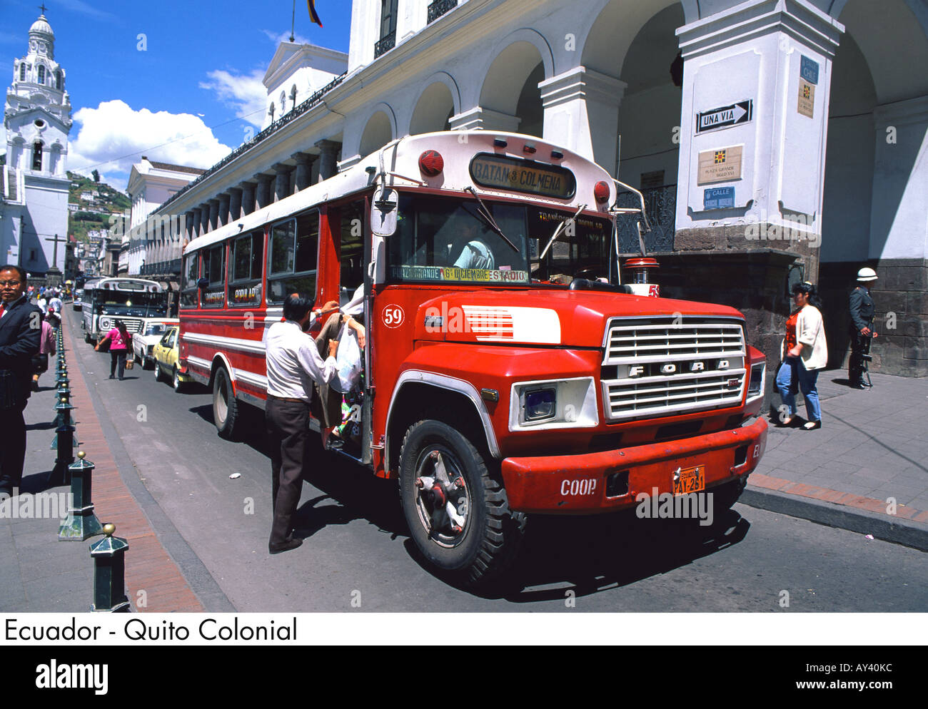 Ecuador Quito Colonial Stock Photo - Alamy