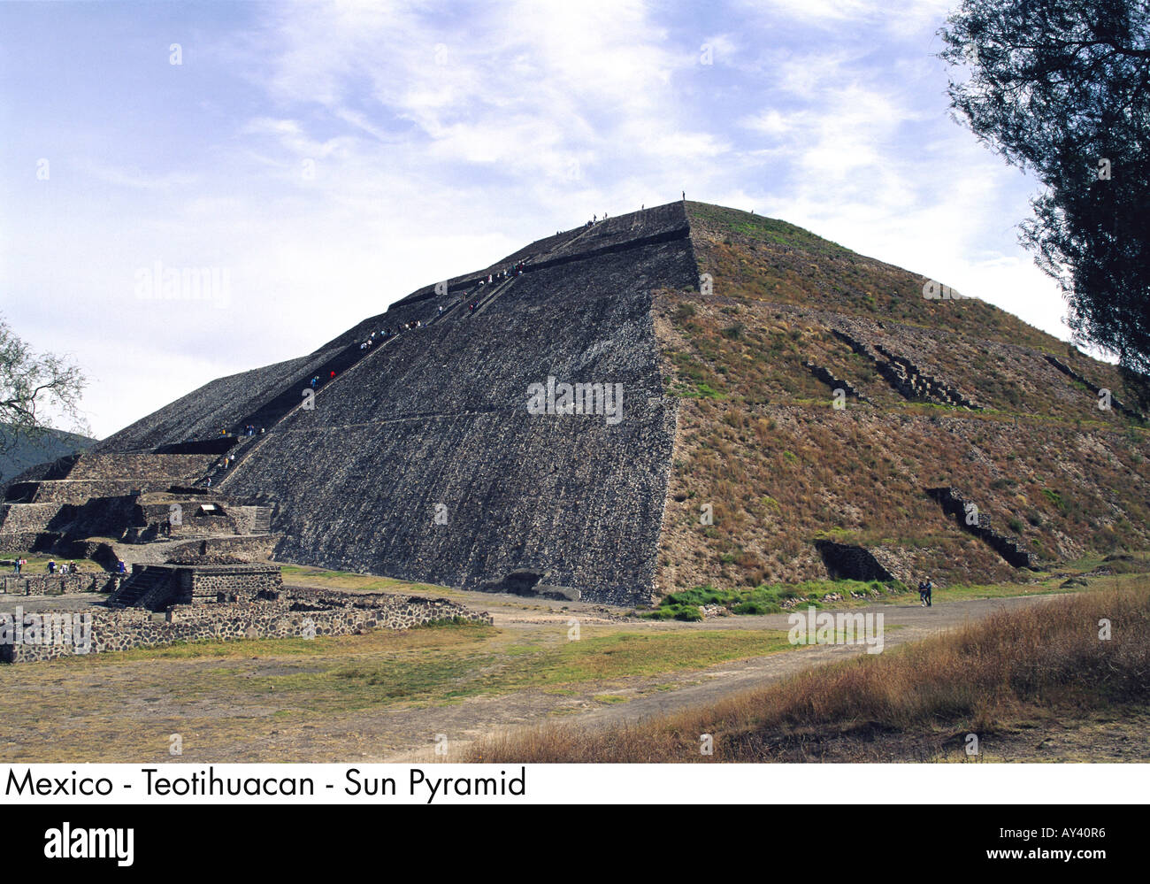 Mexico Teotihuacan Sun Pyramid Stock Photo - Alamy