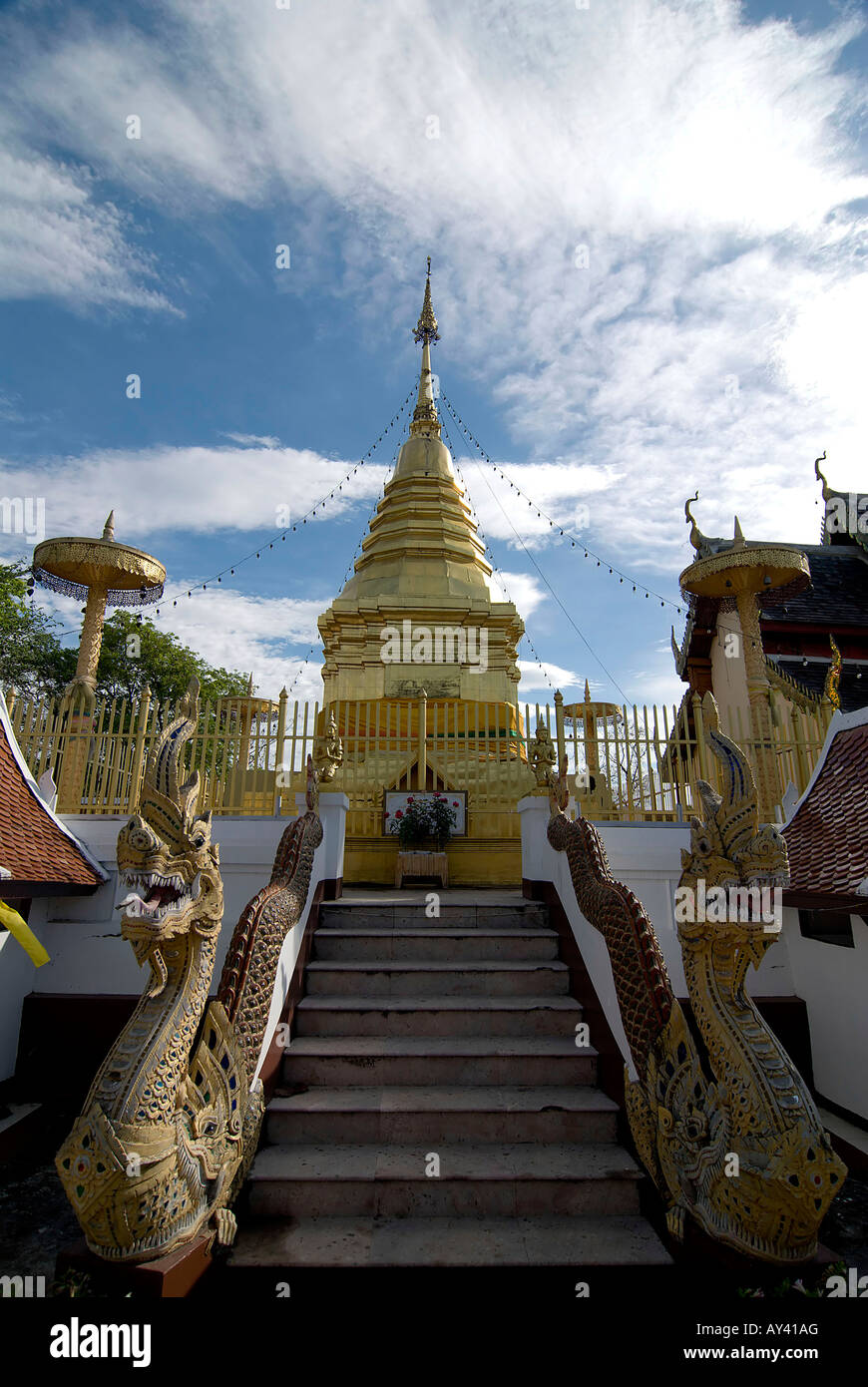 Buddhist Temple Wat Doi Kham Chiang mai Thailand Stock Photo - Alamy