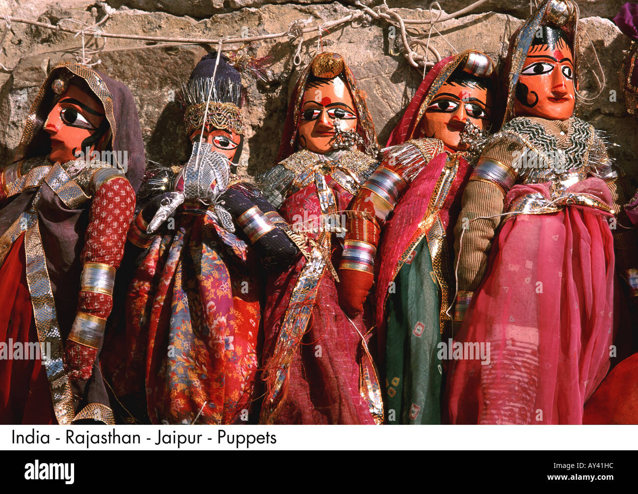 India Rajasthan Jaipur Puppets Stock Photo - Alamy