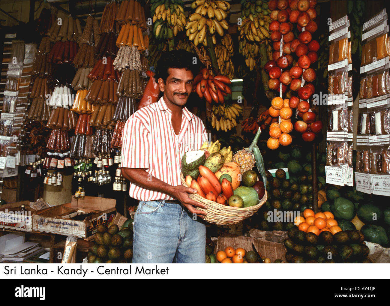 Sri Lanka Kandy Central Market Stock Photo - Alamy