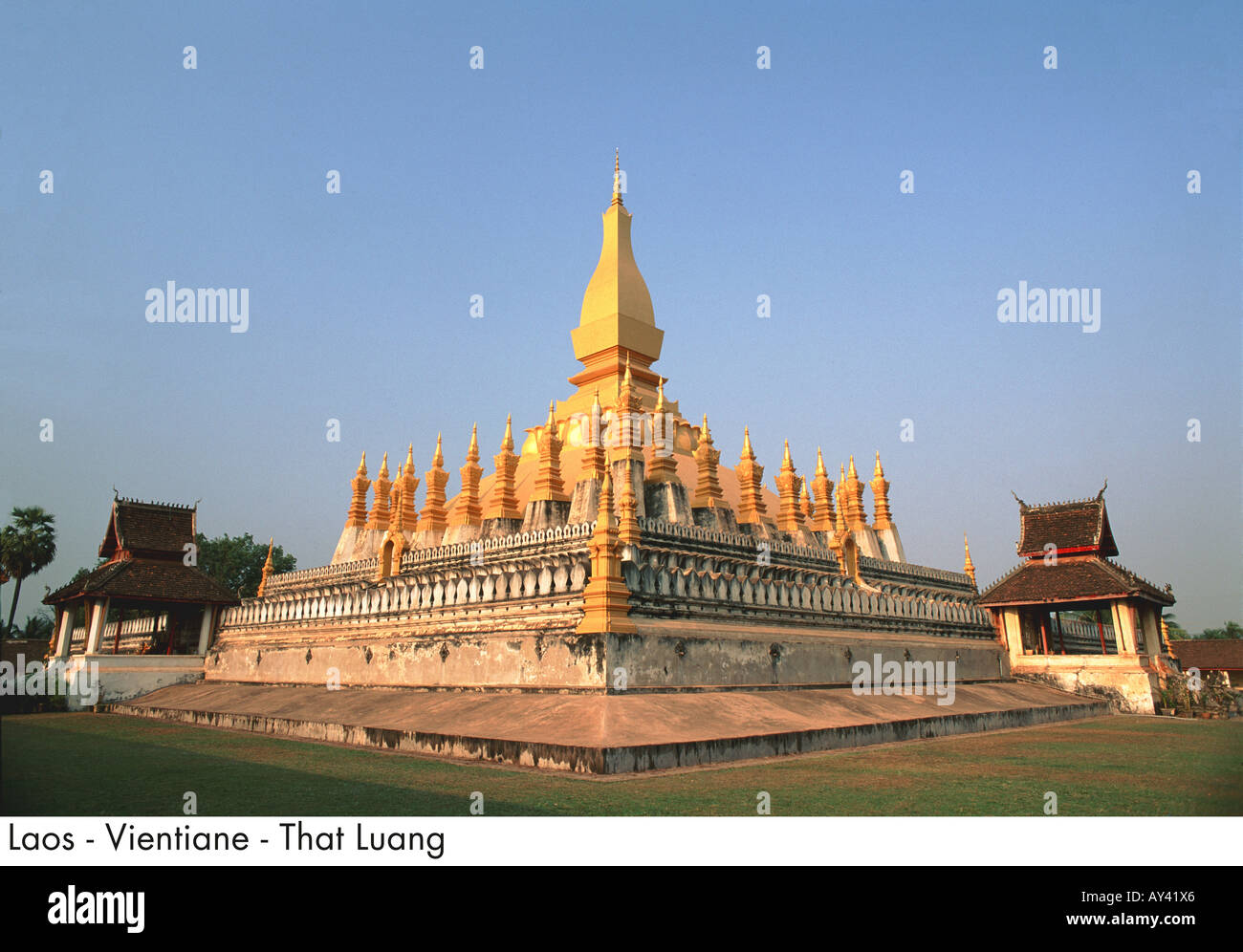 Laos Vientiane That Luang Stock Photo - Alamy