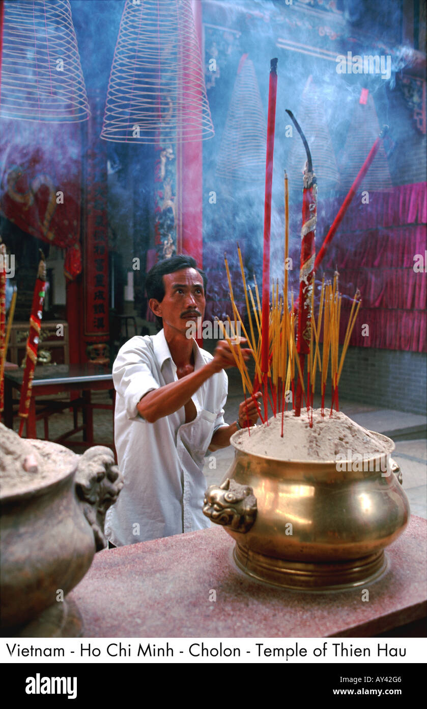 Vietnam Ho Chi Minh Cholon Temple of Thien Hau Stock Photo - Alamy