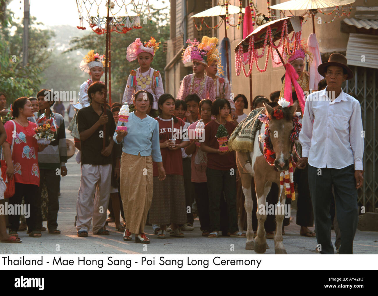 Thailand Mae Hong Sang Poi Sang Long Ceremony Stock Photo - Alamy