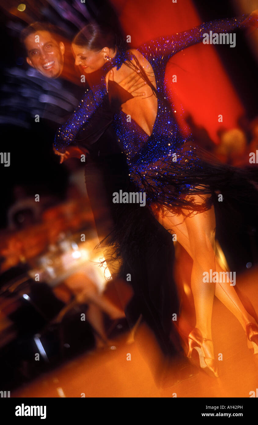 Bryan Watson and Carmen Vincelj, Latin Cup, Offenburg, 2003 Stock Photo ...