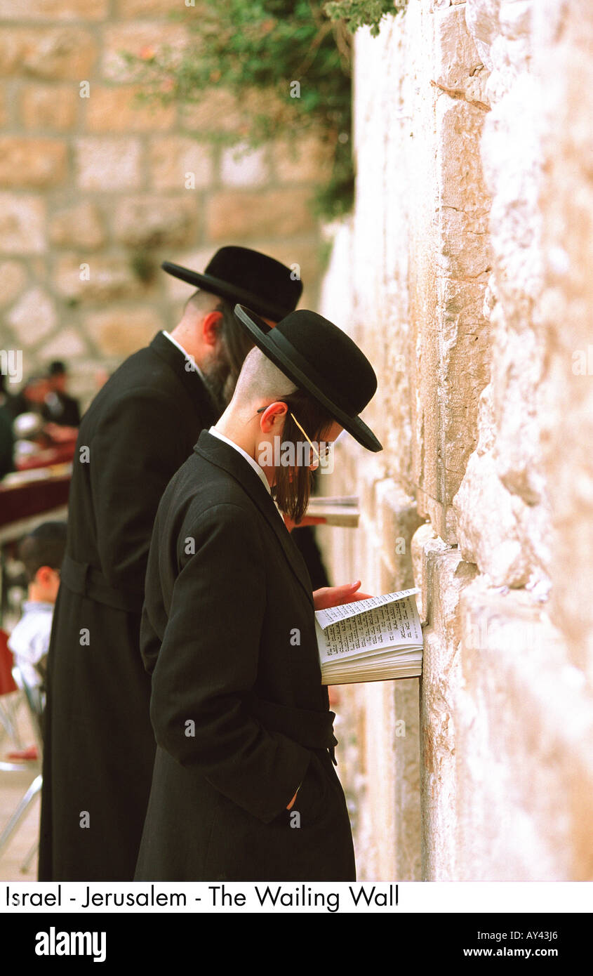 Israel Jerusalem The Wailing Wall Stock Photo - Alamy