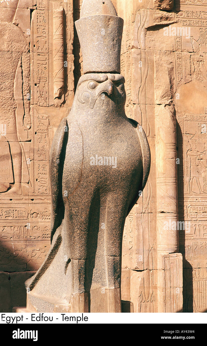 Egypt Edfou Temple Stock Photo - Alamy
