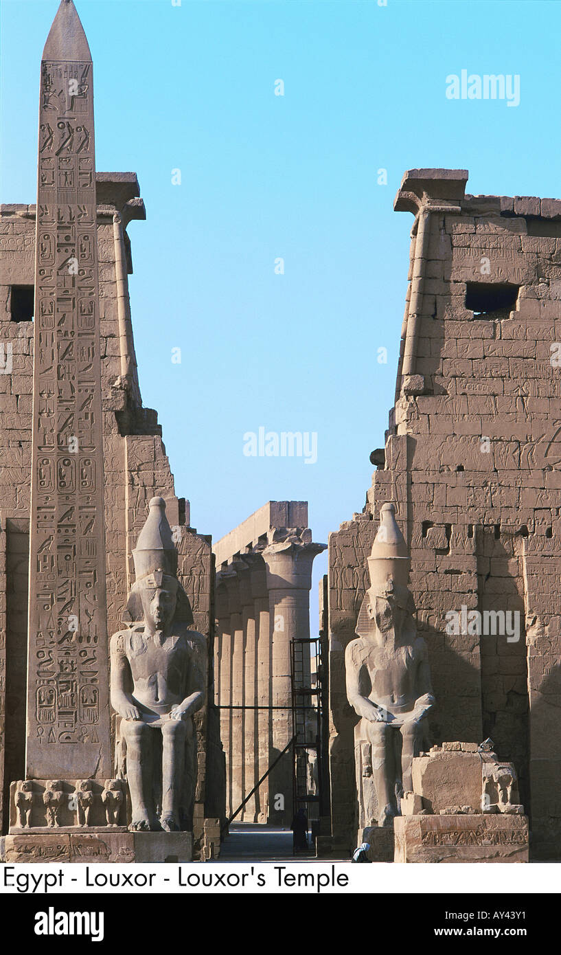 Egypt Louxor Louxor s Temple Stock Photo - Alamy