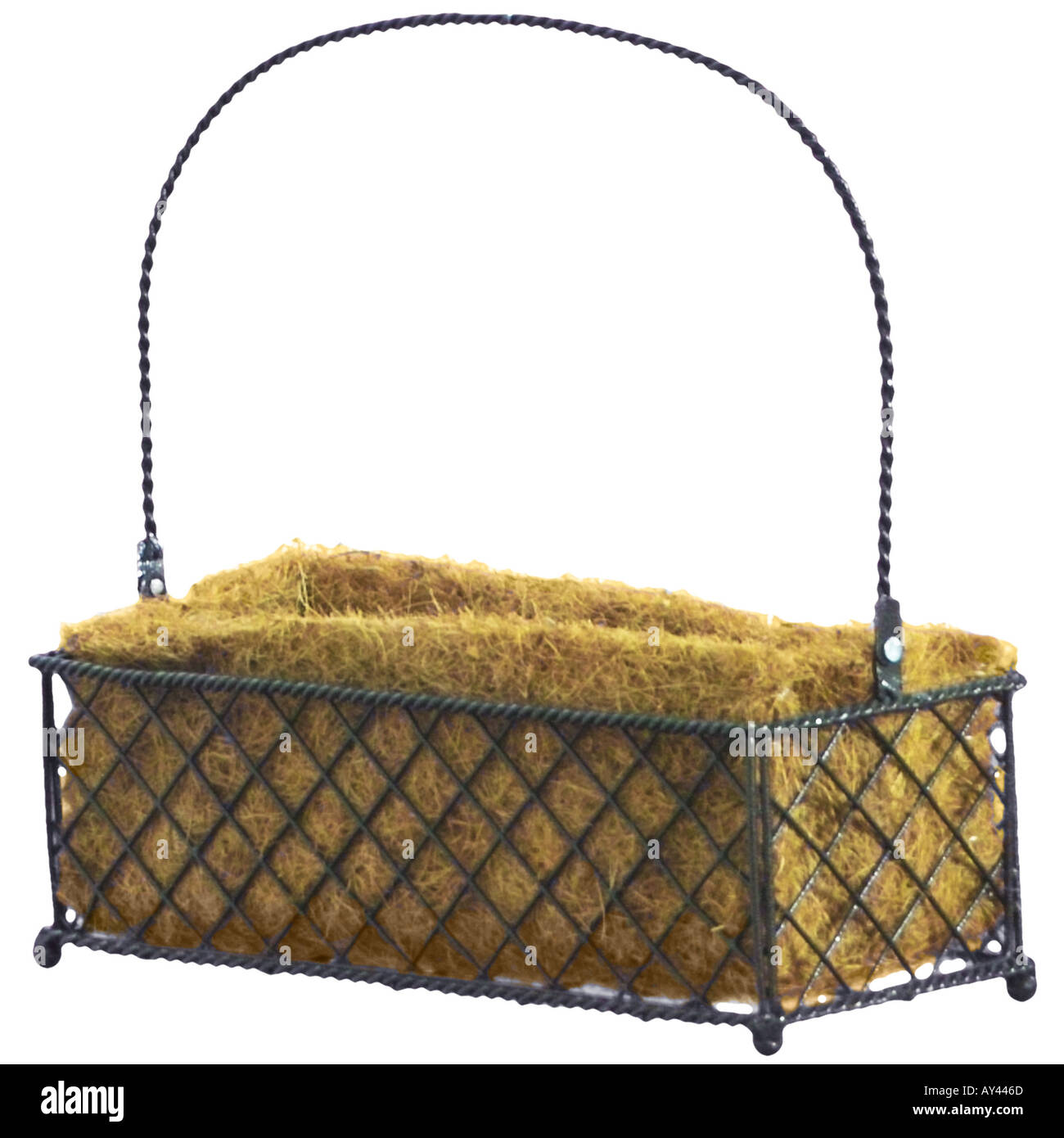 Wire Basket Rectangular Planter Box Stock Photo - Alamy