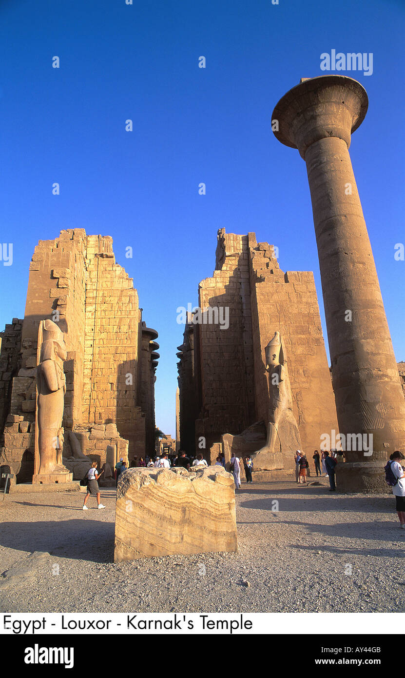 Egypt Louxor Karnak s Temple Stock Photo - Alamy